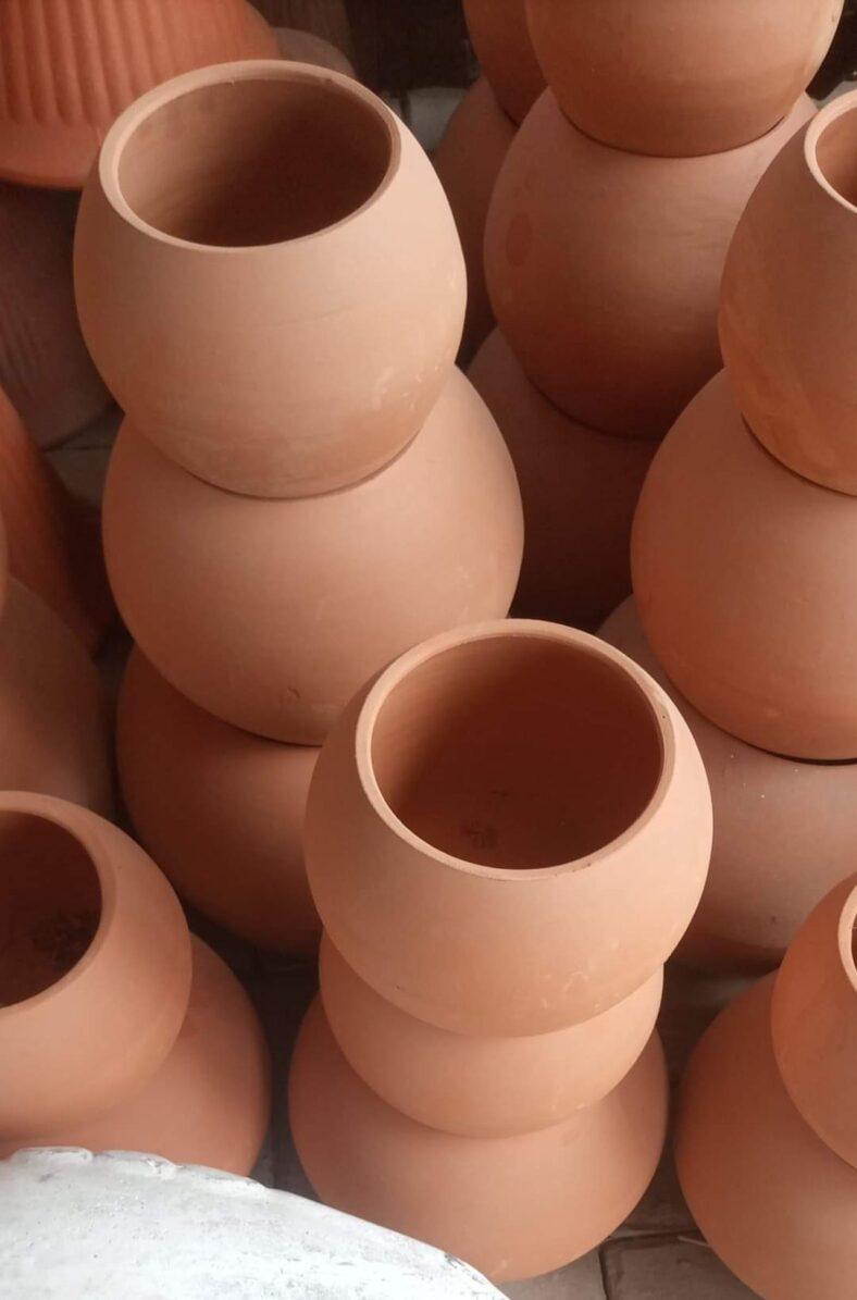 Set of 3 Clay pots – Pak Plants